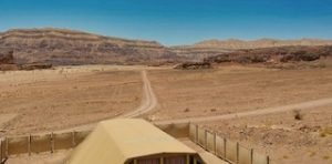 Aerial photos of Timnah and the Tabernacle Model in southern Israel